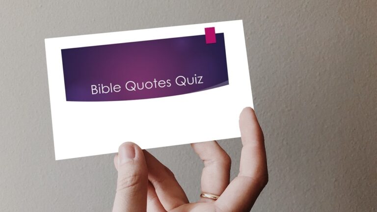 Bible Quotes Quiz - Who Said? - Bible Quizzes